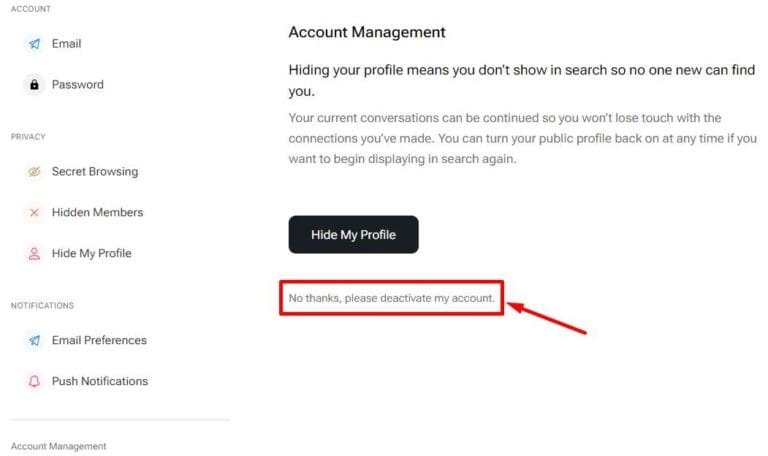 How To Delete Secret Benefits Account (Guide with Screenshots)