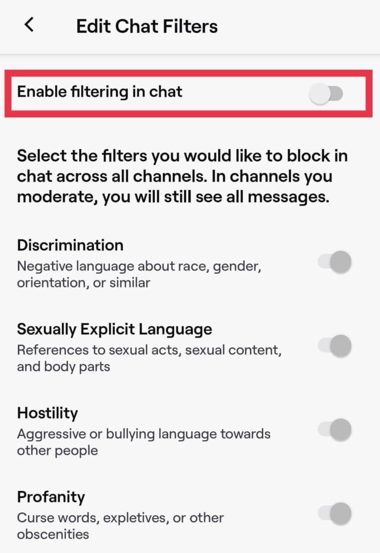 How to Turn Off Profanity Filter Twitch on Mobile & Desktop