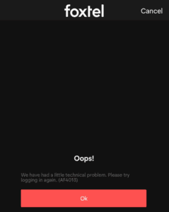 Foxtel Error AF4013 (Here's How You Can Fix It Easily)